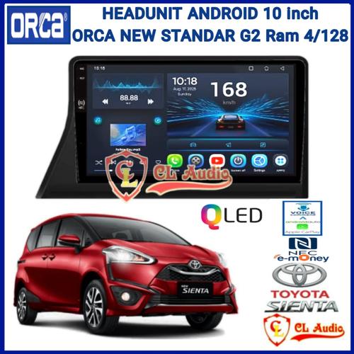 Jual Head Unit Android ORCA 10 Inch OEM Toyota Sienta 2017 Up Soket Pnp ...