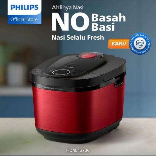Jual PHILIPS Rice Cooker Digital HD4812/30 | Merah | Magicom | 1.8L ...