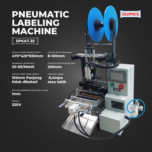 Promo PNEUMATIC LABELING MACHINE Semi Automatic / mesin label labeling ...