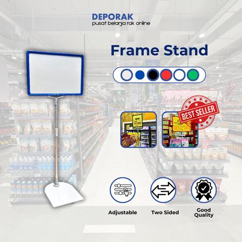 Jual Standing Sign Frame / Pop Up Frame Promo Ukuran A4 A5 A3 / Papan ...