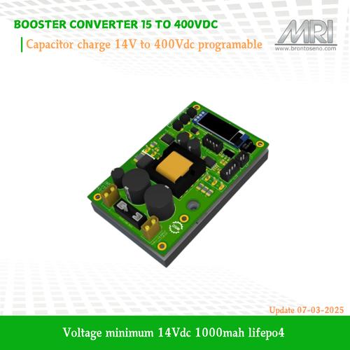 Jual Booster Converter 15 to 400VDC & Capacitor charge 14V to 400Vdc programable - Kota Surabaya ...