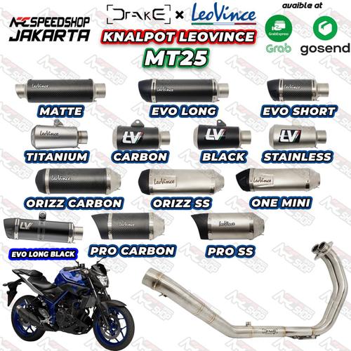 Jual KNALPOT HEADER R9 Drake Yamaha MT25 + SILENCER LEOVINCE SERIES ...