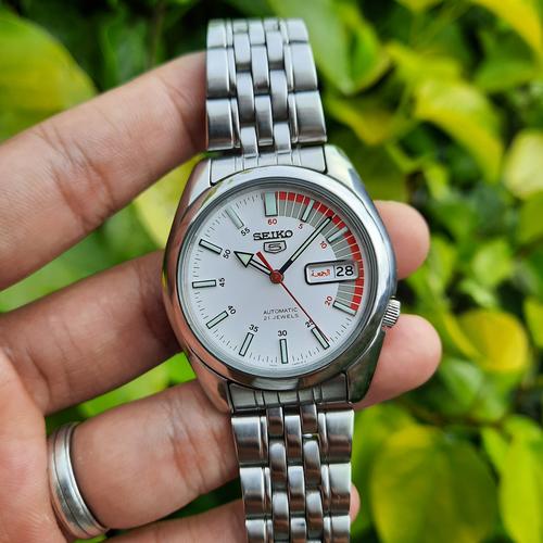 Jual Seiko 5 Rally SNK369K1 Merah Putih SNK369 7S26-01V0 Automatic ...