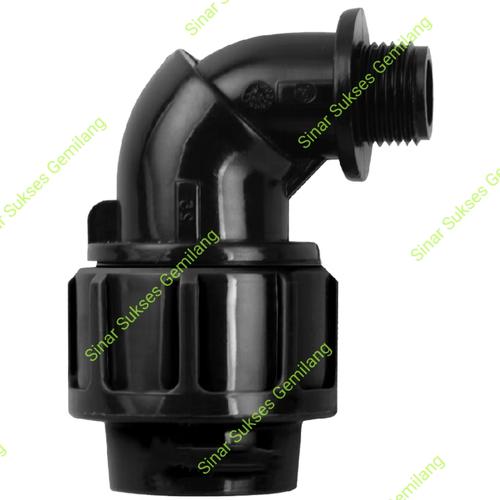 Jual Male Thread Elbow HDPE / Knee Drat Luar 20mm x 3/4" Inch - Jakarta ...