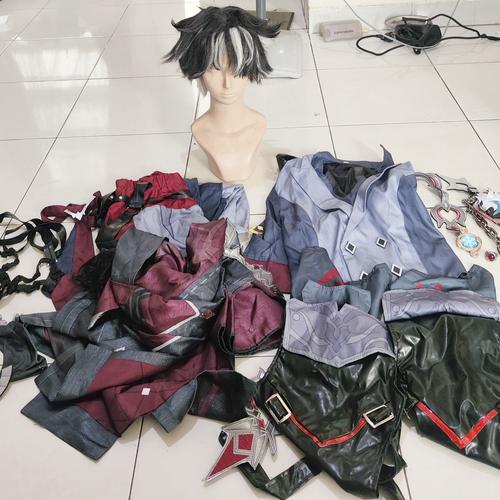 Jual Kostum Cosplay Genshin Impact Wriothesley Size L Brand Wudu + Wig ...