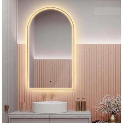 Jual Cermin LED Frame Besi Setengah Kapsul Frame Besi Cermin LED Frame ...