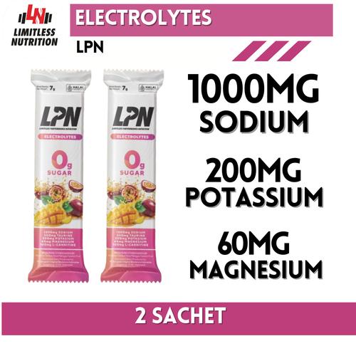 Promo LPN Limitless Performance Nutrition ELECTROLYTES 2 SACHET Rasa ...