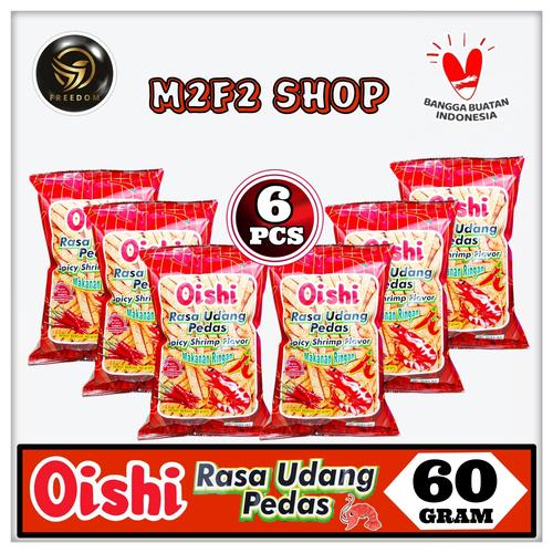 Jual Oishi Snack Stick Spicy Shrimp Flavor | Camilan Makanan Ringan ...