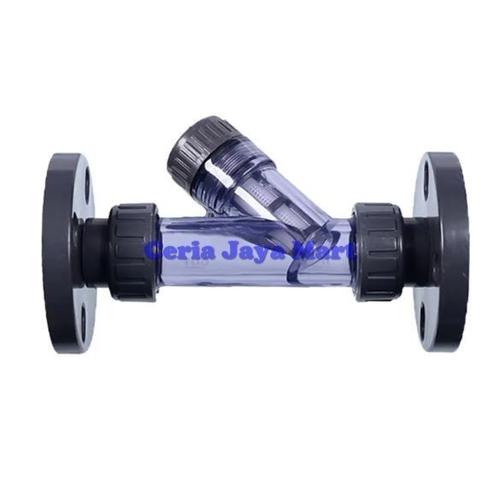 Jual Y Strainer PVC Clear 1.1/2" Flange JIS10k / Y Strainer Bening DN ...