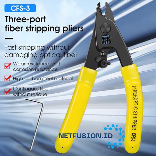 Promo Tang Stripper Fiber Optik 3 Hole CFS-3 COMPTYCO / Tang Fiber ...