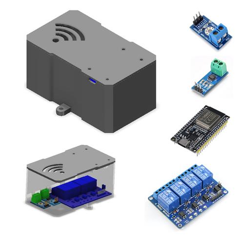 Jual CASE ESP32 SENSOR CURRENT ACS712 SENSOR TEGANGAN DC 0-25V RELAY ...