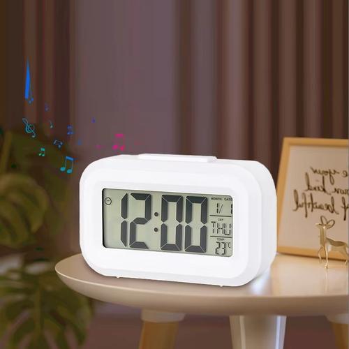 Jual Jam Weker Meja Tidur Kantor Kerja Digital LCD Display Pintar Smart ...