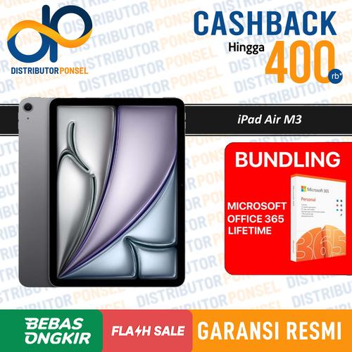 Promo Apple iPad Air 7 M3 Chip 2025 13" 11" inch 128GB 256GB 512GB 1TB WiFi - iPad Air M3 - 13 ...