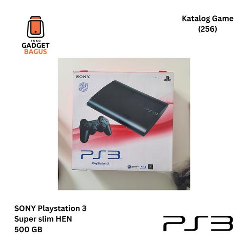 Jual 256 - SONY Playstation PS3 Super Slim OFW/HFW Seri 4000 Lebih 500GB Offline Only 2nd 2 Stik ...
