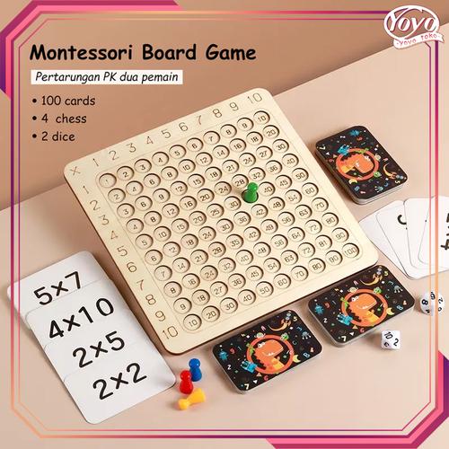 Jual Multiplication Board Game Papan Perkalian Mainan Papan Perkalian ...