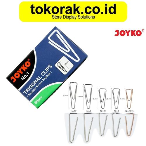 Jual JOYKO PAPERCLIP TRIGONAL NO 1 NO 3 CLIPS KLIP JOYKO PENJEPIT ...