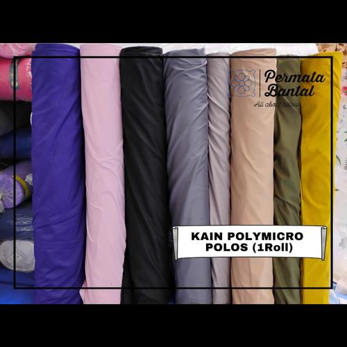 Jual Kain Katun Polymicro Polos 1 roll isi 100 meter Kirim Via Cargo ...