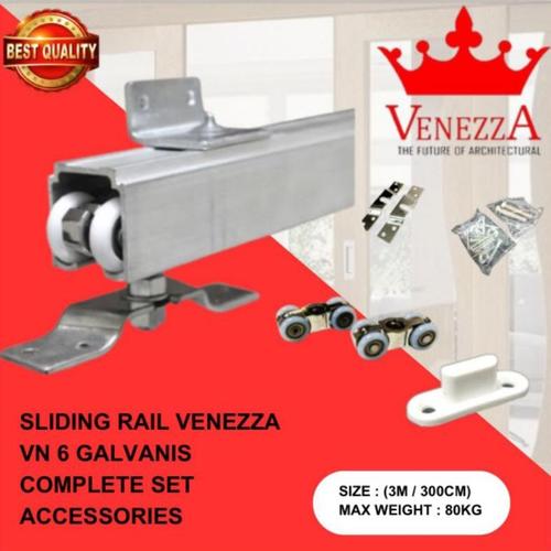 Jual Rel Pintu Geser/Sliding Rail Galvanis D6/J6 Panjang 3 meter ...