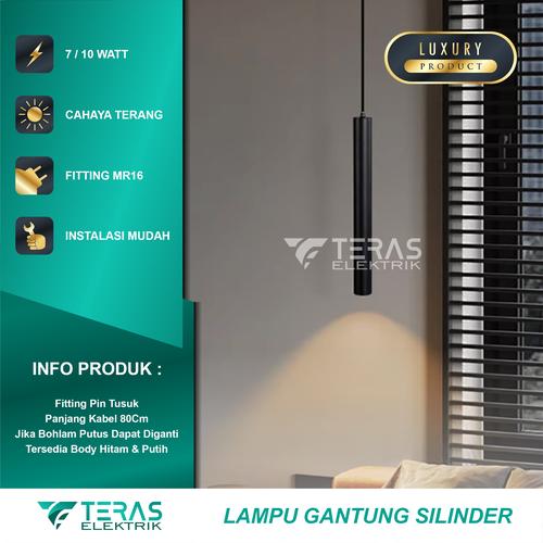 Jual Lampu gantung minimalis lampu hias bentuk pipa silinder - 10 Watt ...
