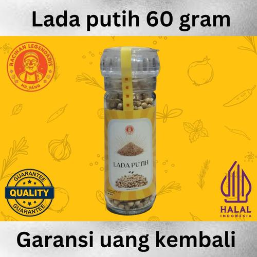 Jual Lada putih butir merica white pepper 60 gram Racikan Legendaris ...