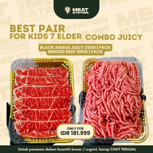 Jual Combo Best Pair Black Angus Juicy dan Minced Beef / Daging Sapi ...