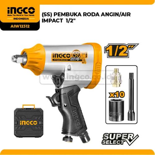 Promo INGCO Alat Pembuka Roda Angin Air Impact Wrench Buka Roda Baut 1/ ...