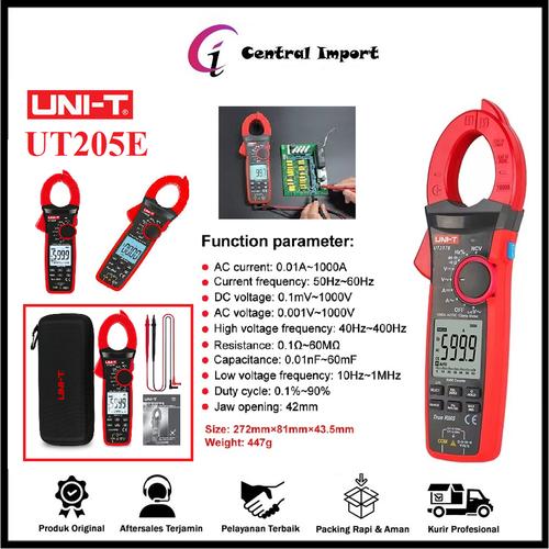 Jual UNI-T UT205E Analog Digital clamp Meter Current Clamps AC DC 1000A ...