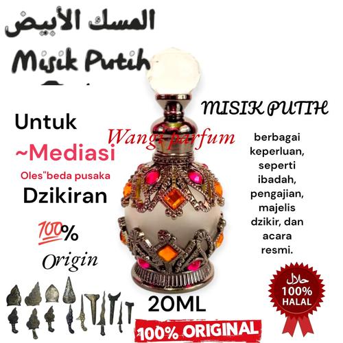 Jual Parfum non alkohol misik putih 20 GRAM / PARFUM Roll on ORIGINAL ...