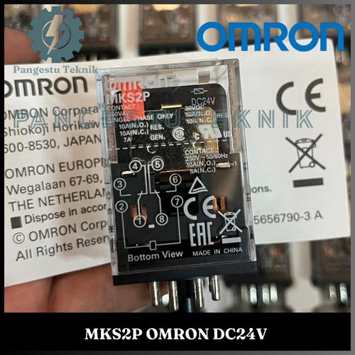 Jual Relay Omron MKS2P DC 24V + Socket (Original) -24VDC - Tanpa Socket - Kota Medan - Pangestu ...