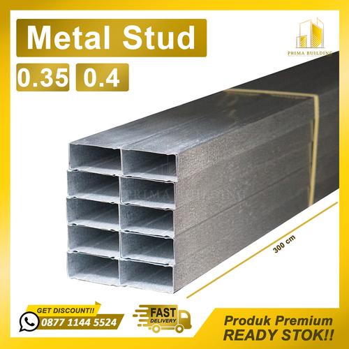 Jual Metal Stud 76 0.35 / Rangka partisi gipsum gypsum 0,35 mm ...