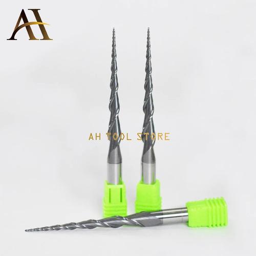 Jual TAPPER BALLNOSE ENDMILL 2F 3,1mm HRC55 R0.5-R2 Mata Ukir CNC ...