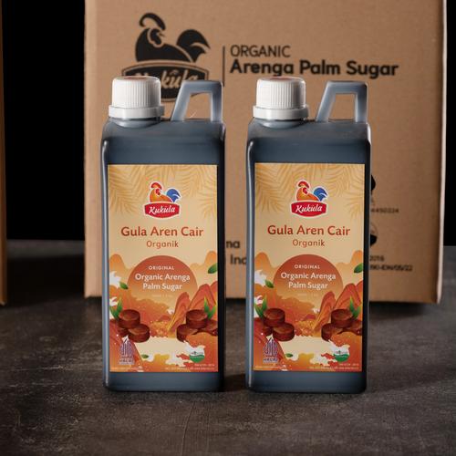 Jual Gula Aren Cair Arenga 1000 ml 1 liter Organic Palm Sugar Liquid ...