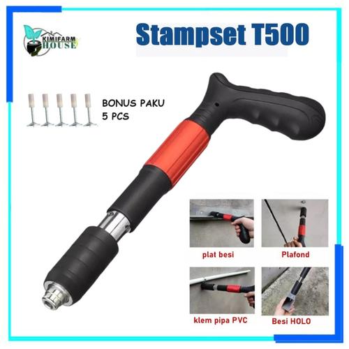 Promo Mini Stampset T500 Paku Beton Besi Ramset Mesin Stamp Alat Baja ...
