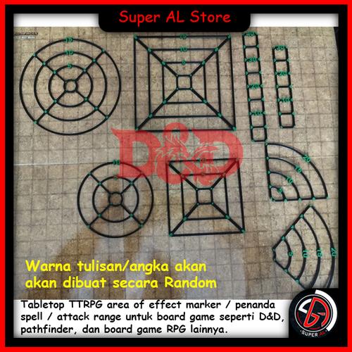 Jual Tabletop TTRPG area effect marker / penanda spell effect untuk ...