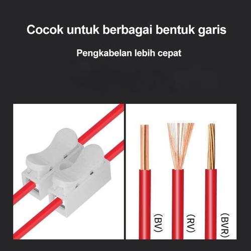 Jual Sambungan Kabel Listrik Quick Connect 2 Wire Connector Spring ...