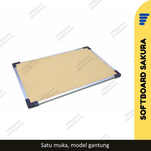 Jual Papan Softboard Gantung Sakura/ Pin Board/ Mading - 60 x 90 cm ...