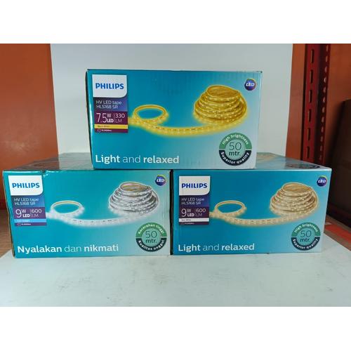 Jual philips lampu led selang hls 168 led strip 7,5w 9 watt 50 meter ...