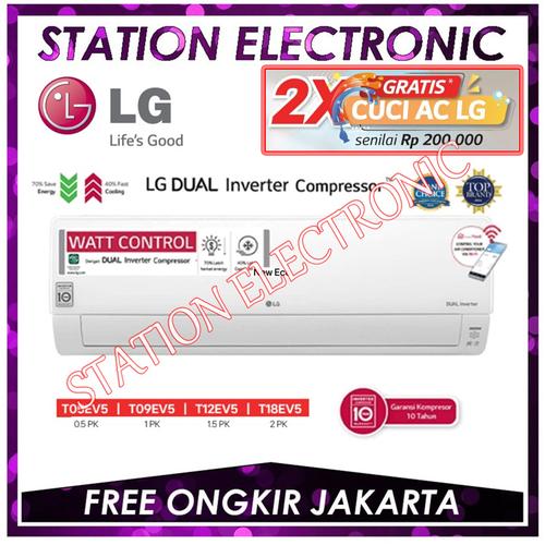 Promo AC LG T05EV5 1/2PK Inverter New Dual Cool 0.5PK Cicil 0% 3x ...