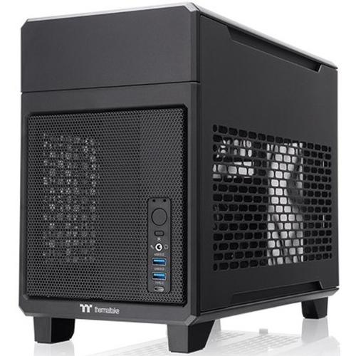 Promo THERMALTAKE TR100 BLACK MINI ITX SFF PC CASE CASING GAMING ...