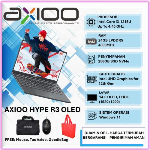 Jual Axioo Hype R3 OLED Intel Core i3 1215U 24GB DDR4 512GB SSD 14 inch ...