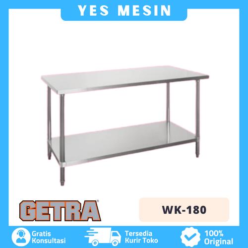 Jual MEJA STAINLESS DAPUR GETRA WK-180 MEJA RESTORAN KAFE 180CM ...