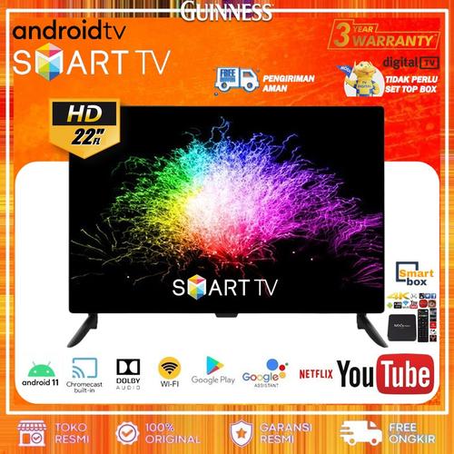 Jual TV LED FULL LAYAR 22"'INCH DIGITAL SMART TV LENGKAP DENGAN SMART ...