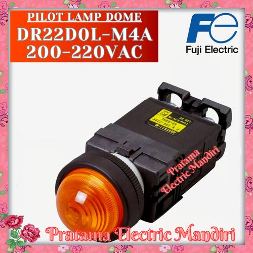 Jual FUJI ELECTRIC PILOT LAMP 22MM DR22DOL-M4A DR22DOL-M4O 220VAC ...