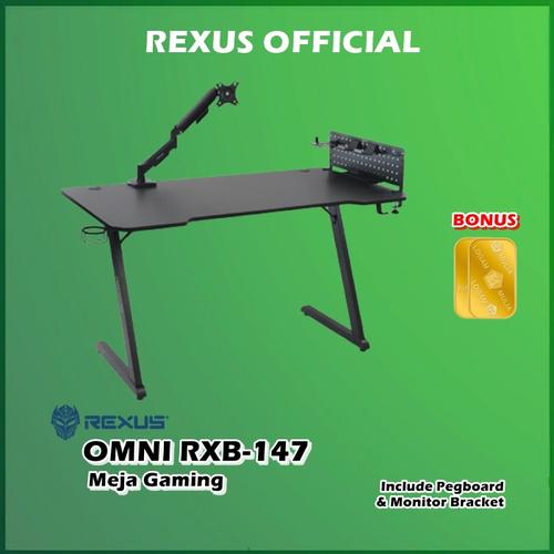Promo Rexus Omni RXB-147 Bundle Meja Gaming RXB147 Include Pegboard ...