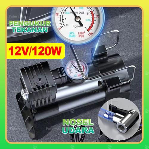 Promo Paket Compressor Mini Listrik Portable Pompa Angin Ban Motor ...
