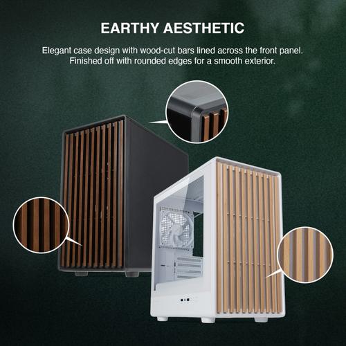 Jual Casing PC Tecware Timber M-ATX TG High Airflow 4Fan - Putih - Kota ...