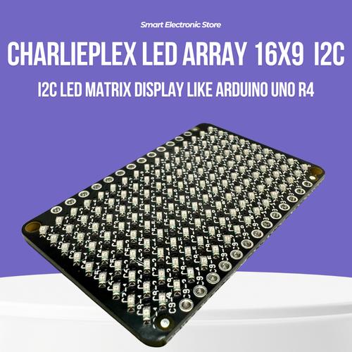 Jual CharliePlex LED Array Display 16x9 I2C + I2C LED Driver IS31FL3731 ...