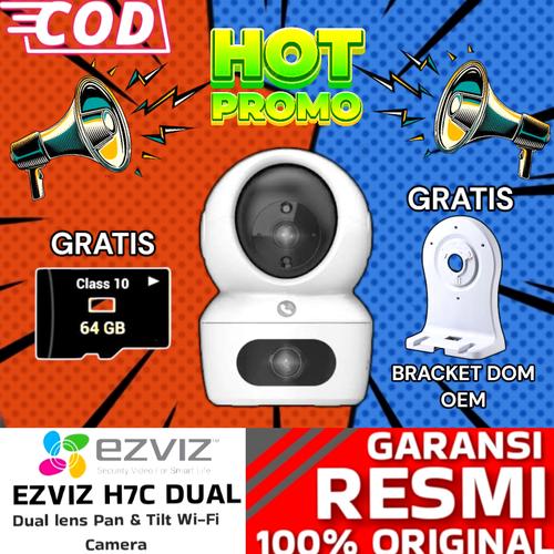 Jual EZVIZ H7C Dual-Lens 2K+ & 2K+ Smart home Wifi Pan Tilt IP Camera ...