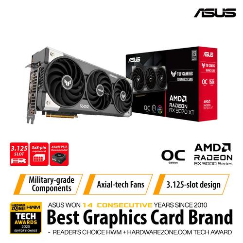 Promo ASUS TUF Gaming Radeon RX 9070 XT OC Edition 16GB GDDR6 Cicil 0% ...