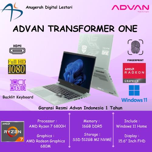 Promo Advan Pixwar X Transformers AMD Ryzen 7-6800H 16/512GB SSD Dual Fan 15.6"Inch - Polos ...
